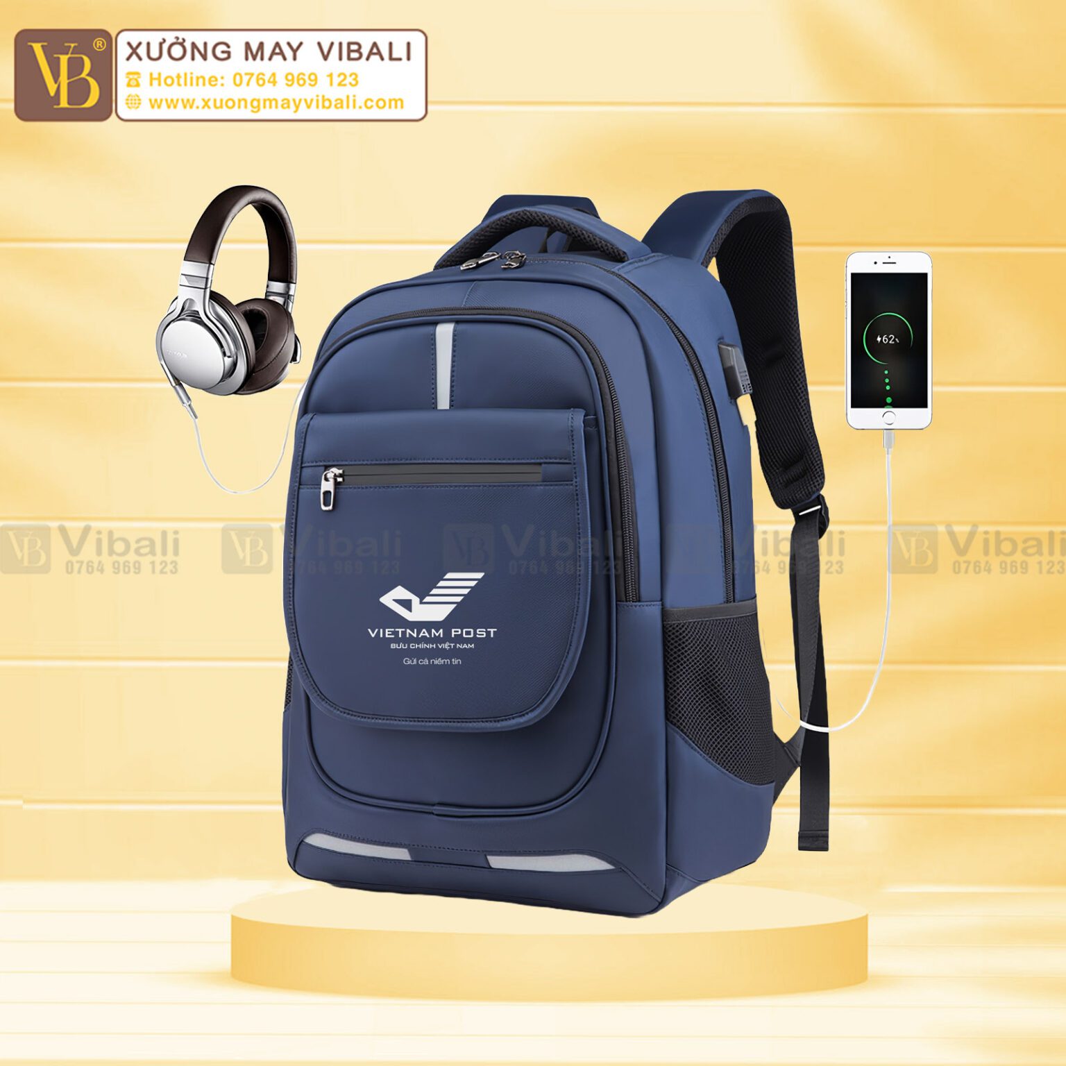 Balo in logo - Xưởng May Vibali